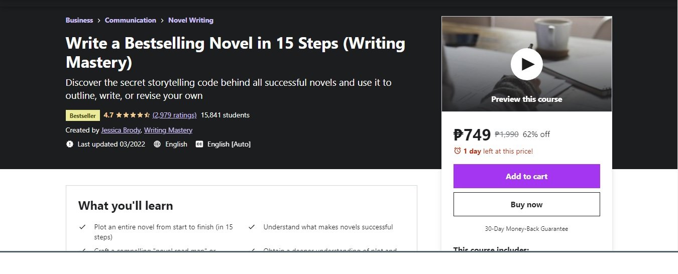 10 Best Novel Writing Courses Online - Selfpublished Whiz